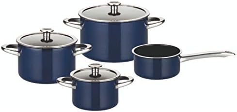 ELO Cookware 7 Piece Enameled Steel Cookware Set, Professional ...