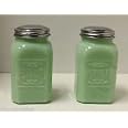 Amazon.com: Jade Jadeite Green 2 Pc Salt Pepper Shaker SET Depression ...