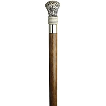 Amazon.com : Walking Cane - Simulated antique scrimshaw Bulldog head ...