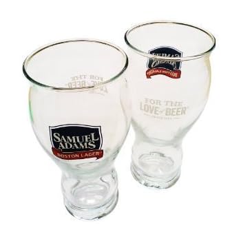 Amazon.com | Samuel Adams Perfect Pint Glass | Set of 2 Glasses: Beer ...
