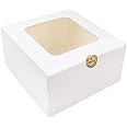 Amazon.com: WEI LONG 24PCS 8"x8"x5" Cake Boxes Cake Box with window ...