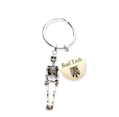 Amazon.com: Rad Tech Keychain, Xray Tech Gift, Skeleton Charm, X-Ray ...