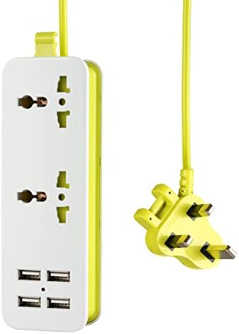 TDOO Outlet Power Strips, 2 in 1 Power Socket Extension Cord with 2 ...