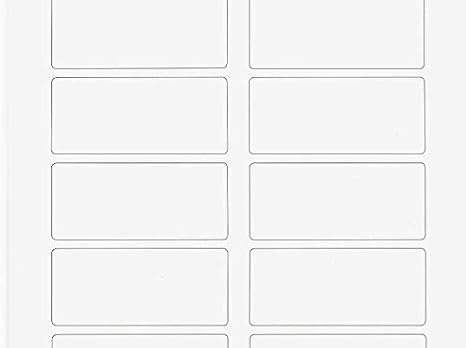 Foglio A4 di etichette adesive (14 x foglio) stampabili, per indirizzi ...