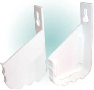 KV Cut to Size Plastic Tip Out Tray End Caps White (Pair) - Cabinet And ...