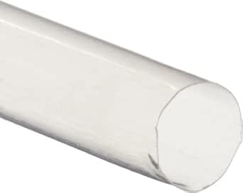 White Translucent Miniature PTFE Tubing, 6 AWG, 0.162" ID, 0.167" OD, 0 ...