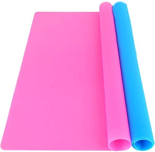 2 Pack Extra Large Craft Mats Silicone Sheet for Crafts Table Casting ...