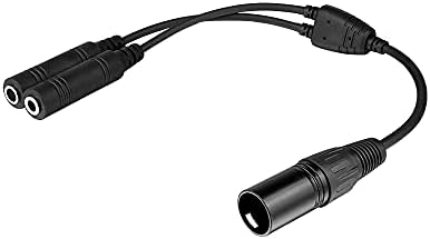 Aviation Headset GA Dual Plugs to Airbus 5 Pin XLR Headset Adapter ...
