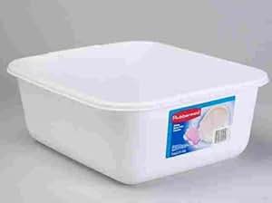 Rubbermaid 2951ARWHT 11.4 Quart White Rectangle Dishpan - - Amazon.com