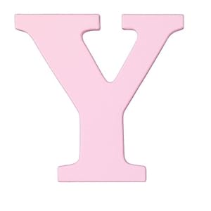 8-Inch Wall Hanging Wood Letter Y Pink: Amazon.co.uk: Baby