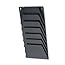 Amazon.com : Buddy Products Mirage 7 Pocket Wall Rack, Steel, 2 x 21.5 ...
