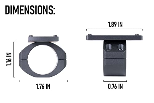 Monstrum Piggyback Red Dot Ring Mount for Rifle Scopes | 1 inch ...