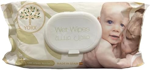 سعر Yorx Moisturizing Baby Wipes with Aloe Vera Extract 100 Wipes فى ...