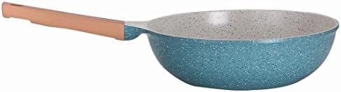 Lahoya 28Cm Wok / Stir Fry Pan / Deep Fry Pan With Handle Retro Blue ...
