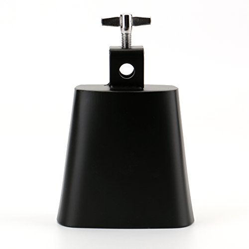Foraineam Hand Percussion Instrument Metal Cow Bell, Black (4 - Want It All
