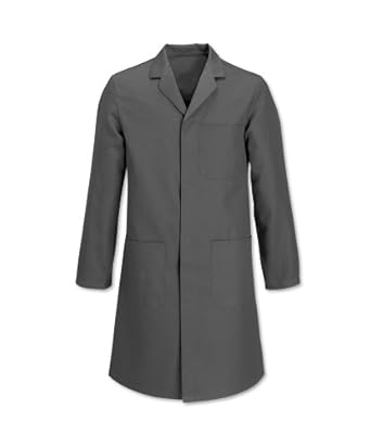 AX Mens Lab Coat Grey: Amazon.co.uk: Clothing