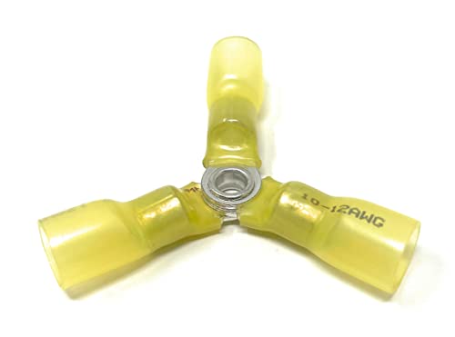 Metal Magery 12-10 Ga 3 Way Wire Connector AWG Heavy Duty Heat Shrink ...