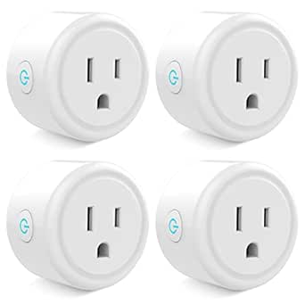 Amazon.com: Smart Mini Plug Compatible with Alexa and Google Home, WiFi ...