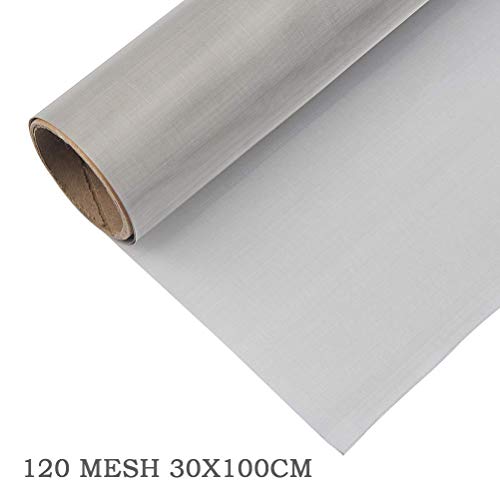 ZWIN 12"X40" 304 Stainless Steel Woven Wire Mesh 120 Mesh 30 X 100cm ...