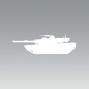 Amazon.com: (2X) M1A1 Abrams - Sticker - Decal - Die Cut - Self ...