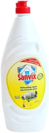 Sanvix Dishwashing Liquid Lemon, 1 Liter price in Saudi Arabia | Amazon ...