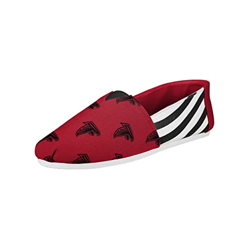 FOCO Atlanta Falcons NFL Womens Stripe Canvas Shoes - S on Galleon ...