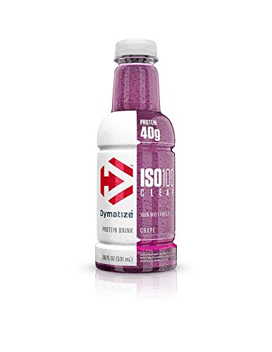 Dymatize Nutrition Iso-Clear RTD, Grape, 20 Ounce | Amazon price ...