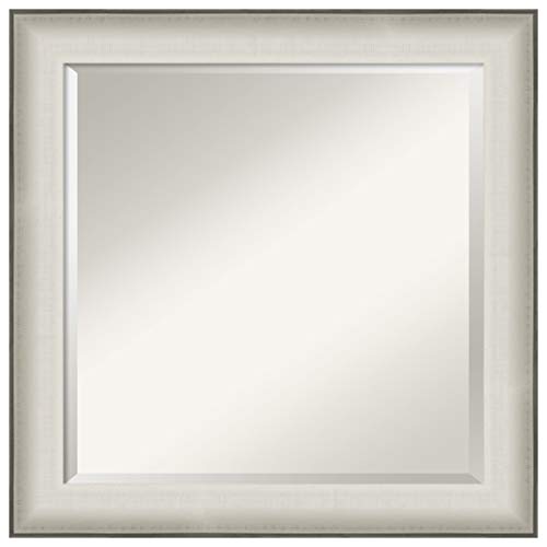 Amazon.com: Amanti Art Framed Mirrors for Wall | Allure White Mirror ...