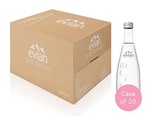 Evian Natural Mineral Water, 20 x 330ml Glass Bottles: Amazon.com.au ...