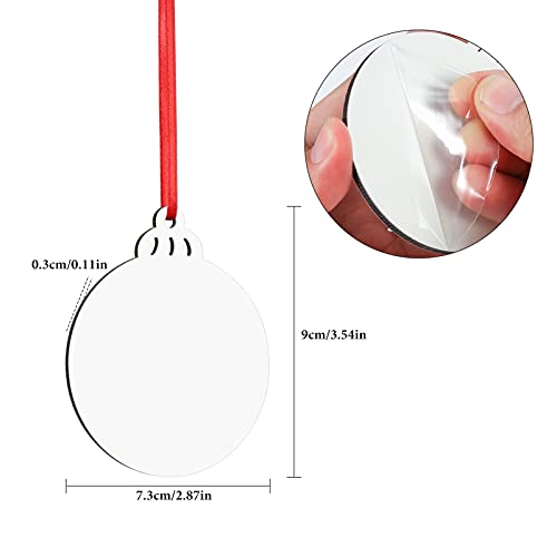 Sublimation Ornaments Blanks Bulk MDF Sublimation Christmas Ornament ...
