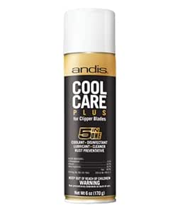 Amazon.com: Andis Cool Care Plus 5-in-1 Clipper Spray-6oz Can, 6 Ounce ...