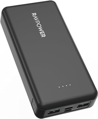 RAVPower RP-PB1216 15W 20000mAh PD Pioneer 3-Port Power Bank - Black|18 ...