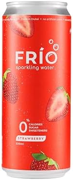 Frio Strawberry Sparkling Water - 330ml - 0 Sugar, 0 Calories, No Artificial Sweetener ...