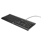 HP Wired USB Keyboard K1500 (Black) (H3C52AA#ABA) (Color: Black ...
