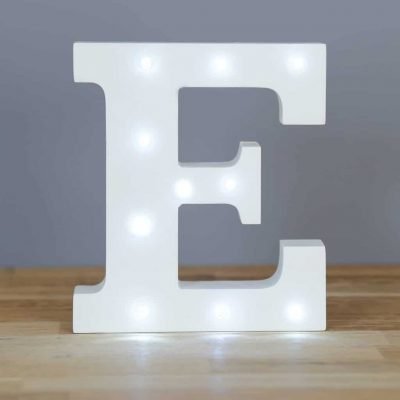 Marquee Letter Light E -Light Up LED Alphabet Letters -Light Bulb ...