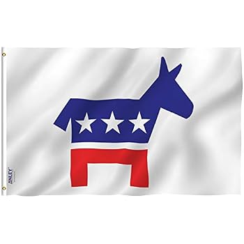Amazon.com : New 3x5 Democratic Party Flag Political Democrat Flags ...