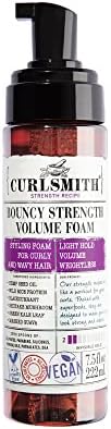 Curlsmith - Bouncy Strength Volume Foam, Styling Foam for Curly & Wavy ...