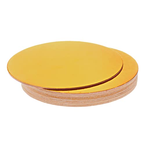 Rendibly 30 Pack Cake Boards 4 Inch Round Gold, Grease Proof Laminated ...