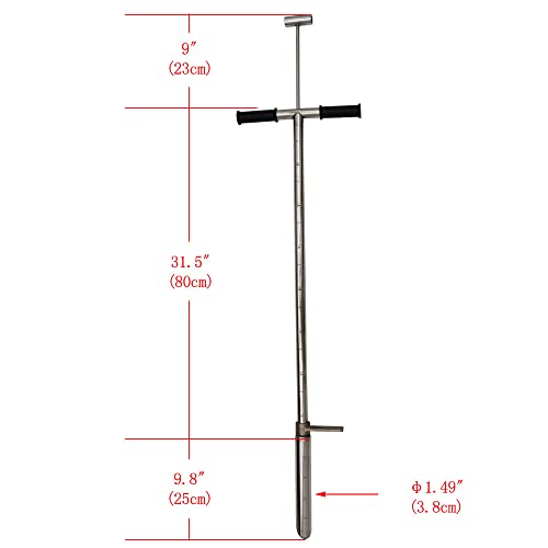 INTBUYING 40’’ Soil Sampler Probe Soil Test Probe With 8’’Sample ...
