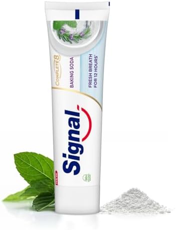 SIGNAL Complete 8 Nature Elements Toothpaste, Baking Soda, fresh breath ...