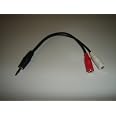 Amazon.com: Dual Headphone Jack Splitter Stereo 3.5mm Y Adapter 1 Plug ...