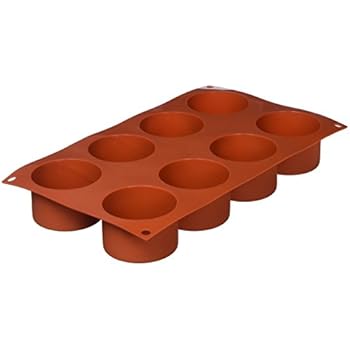 Amazon.com: NY Cake Silicone Baking Mold- Cylinder 8 Cavities.: Novelty ...
