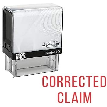 Amazon.com : Corrected Claim Rubber Stamp for Office Use Self-inking ...