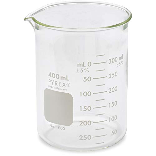 Pyrex Griffin Glass Beaker, Low Form, Measuring, 400 mL (B001BLOGY8 ...