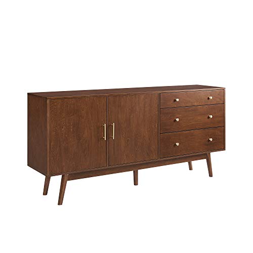 Walker Edison Mid-Century Modern Wood Kitchen Buffet Sideboard Entryway ...
