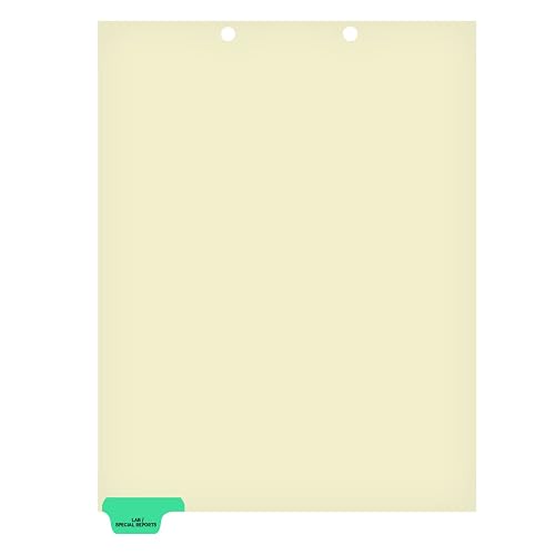 Individual Chart Divider Sheets Used to Build Chart Divider Sets for ...