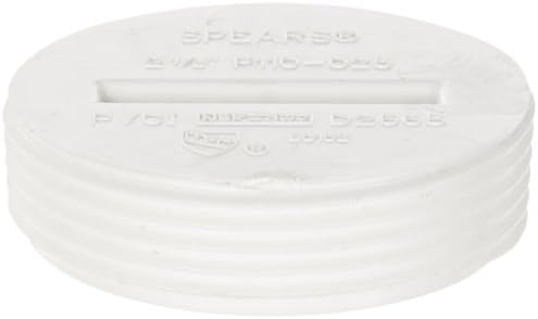 Spears P110 Series PVC DWV Pipe Fitting New 1-1/2 NPT Male Flush Plug ...