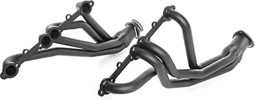 JEGS Painted Long Tube Headers | Fits Small Block Chevy Engines | Black ...
