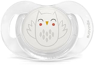 Suavinex S Prem Physiological Teat Silicone Soother, S, +0/6 m, L3, Owl ...