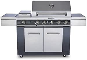 Amazon.com: KitchenAid 720-0709C 5 Burner Propane Gas Grill, Stainless ...